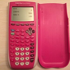 Texas Instrument 84 Plus Silver Edition graphing Calculator (Full Pink in color) (Packaging may vary)