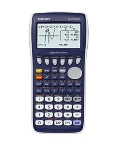 casio fx-9750gii graphing calculator, blue