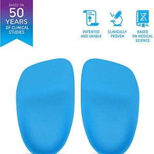 Heel That Pain Plantar Fasciitis Insoles | Heel Seats Foot Orthotic Inserts, Heel Cups for Heel Pain and Heel Spurs | Patented, Clinically Proven, 100% Guaranteed | Blue, Medium (W 6.5-10, M 5-8)