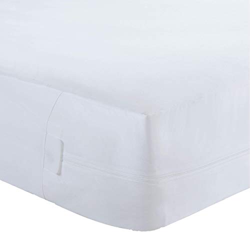 Original Bed Bug Blocker Zippered Mattress Protector (King),White