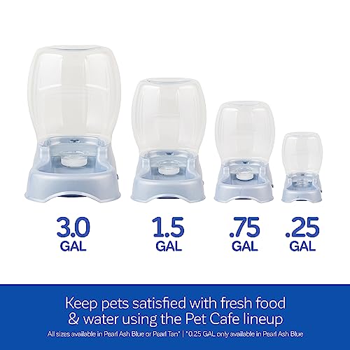 Petmate Pet Cafe Waterer Cat and Dog Water Dispenser, pearl silver gray, 0.25 GAL (24436)