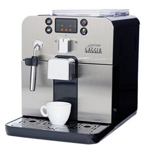 gaggia brera super-automatic espresso machine, small, black, 40 fl oz