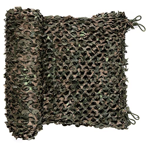 CamoSystems Specialist Series Camouflage Ultra-Lite, Military & Bulk Netting, Mesh Netting Optional, Large, 7'10" x 19'8", Woodland