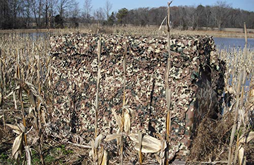 CamoSystems Specialist Series Camouflage Ultra-Lite, Military & Bulk Netting, Mesh Netting Optional, Large, 7'10" x 19'8", Woodland