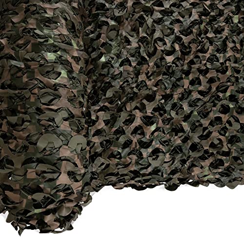 CamoSystems Specialist Series Camouflage Ultra-Lite, Military & Bulk Netting, Mesh Netting Optional, Large, 7'10" x 19'8", Woodland