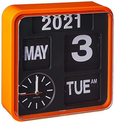 Karlsson, Wall Clock, Orange, 24.5x24,5x10cm