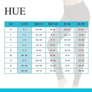 Hue Women's Ultra Legging with Wide Waistband - Large - Black