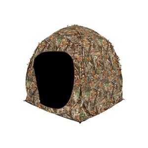 Ameristep Doghouse Lightweight Durable Hunting Spring Steel Ground Blind with 8 Windows & Backpack Carrying Case - 2 Hunters Concealment - Easy Setup & Takedown - Canada Compliant