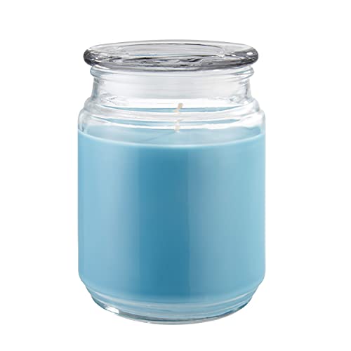 CANDLE-LITE Scented Ocean Blue Mist Fragrance, One 18 oz. Single-Wick Aromatherapy Candle with 110 Hours of Burn Time, Light Color