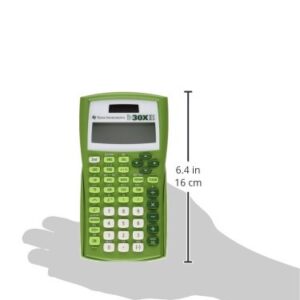 Texas Instruments TI-30X IIS 2-Line Scientific Calculator, Lime Green