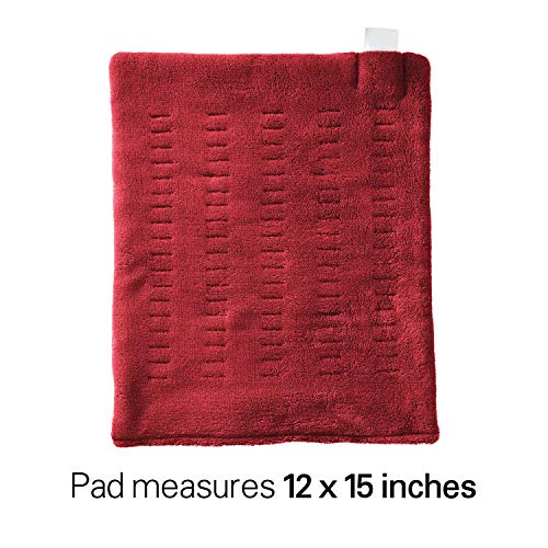 Sunbeam 002014-915-000 Xpressheat Heating Pad, Garnet Red, 12 x 15 inches