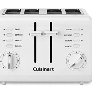 Cuisinart CPT-142P1 4-Slice Compact Plastic Toaster, White