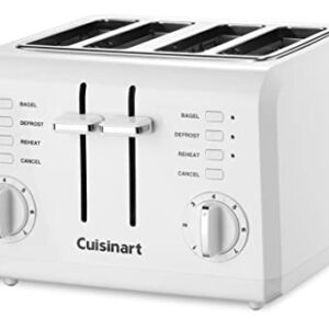 Cuisinart CPT-142P1 4-Slice Compact Plastic Toaster, White