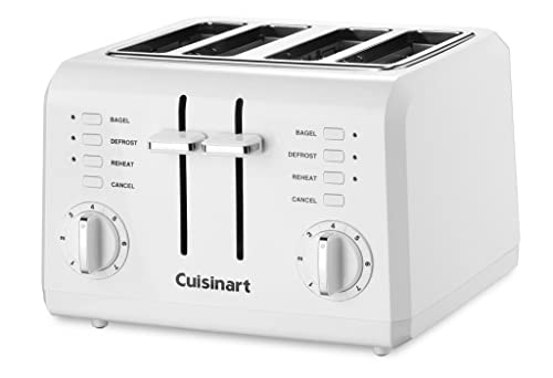 Cuisinart CPT-142P1 4-Slice Compact Plastic Toaster, White