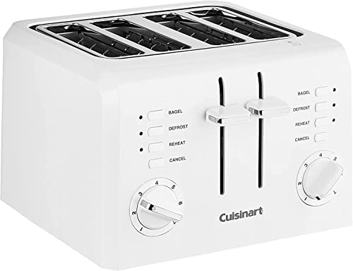 Cuisinart CPT-142P1 4-Slice Compact Plastic Toaster, White