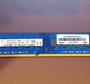 Hynix 4GB PC3-12800 DDR3- 1600MHz non-ECC Unbuffered CL11 240-Pin DIMM HMT351U6CFR8C-PB