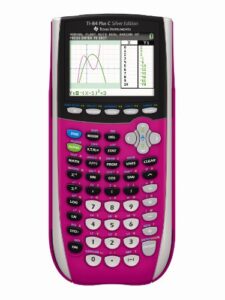 texas instruments ti-84 plus c silver edition graphing calculator, pink