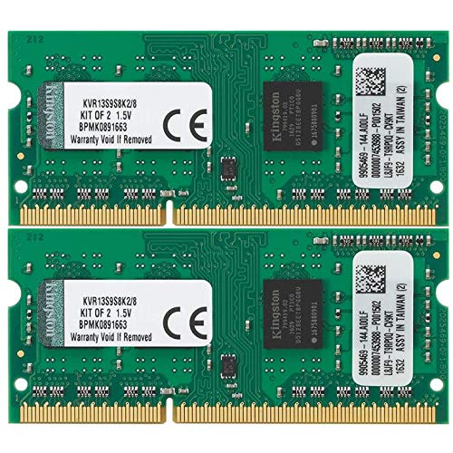 Kingston ValueRAM 8GB Kit (2x4GB) 1333MHz DDR3 Non - ECC CL9 SODIMM SR x8 Notebook Memory KVR13S9S8K2/8