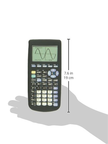 Guerrilla TI83BLKSC Silicone Case for Texas Instruments TI-83 Plus Graphing Calculator, Black