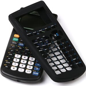 Guerrilla TI83BLKSC Silicone Case for Texas Instruments TI-83 Plus Graphing Calculator, Black