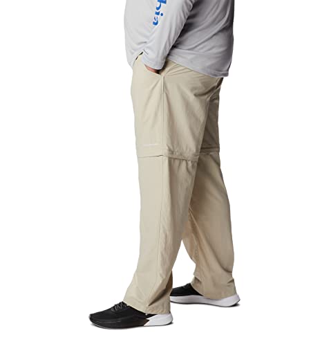 Columbia Men’s Backcast Convertible Sun Pants, Quick Drying Fossil