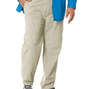 Columbia Men’s Backcast Convertible Sun Pants, Quick Drying Fossil