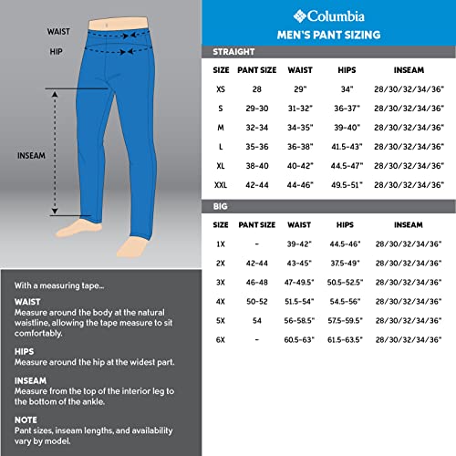 Columbia Men’s Backcast Convertible Sun Pants, Quick Drying Fossil