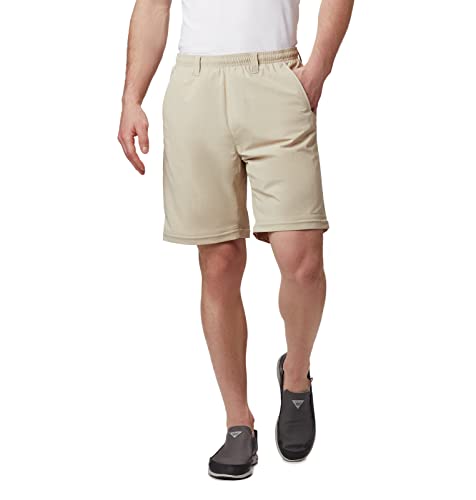 Columbia Men’s Backcast Convertible Sun Pants, Quick Drying Fossil