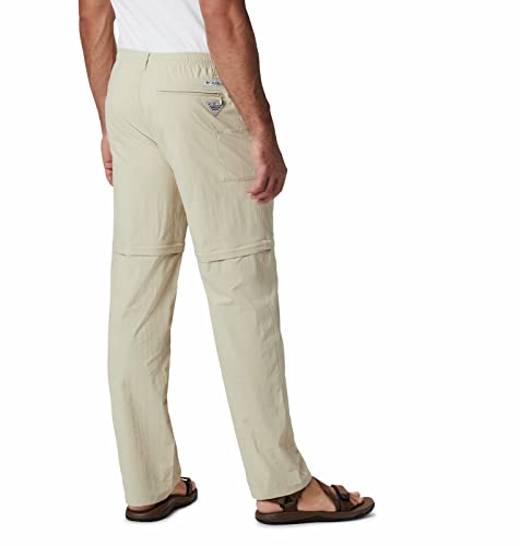 Columbia Men’s Backcast Convertible Sun Pants, Quick Drying Fossil