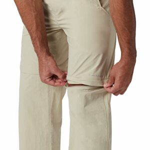 Columbia Men’s Backcast Convertible Sun Pants, Quick Drying Fossil