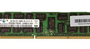 SAMSUNG M393B5170FH0-YH9 4GB DDR3 REG ECC PC3-10600 CL9 512MBX72 256X4 1.35V 240PDIMM