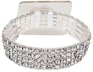 fitz design corsage bracelet-rock candy dazzle lawn garden, white