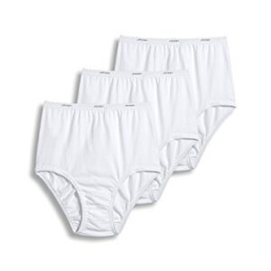 Jockey Women's Underwear Classic Brief - 3 Pack, White, 7