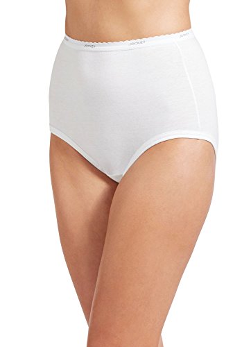 Jockey Women's Underwear Classic Brief - 3 Pack, White, 7