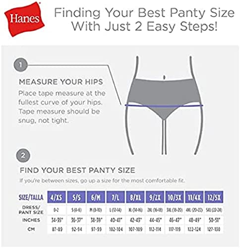 Hanes womens Cotton briefs underwear, 10 Pack - Hi Cut Assorted 1, 8 US