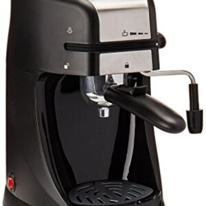 Capresso Steam PRO Espresso and Cappuccino Machine, 4-Cup, Stainless Steel/Black