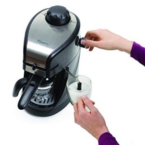 Capresso Steam PRO Espresso and Cappuccino Machine, 4-Cup, Stainless Steel/Black