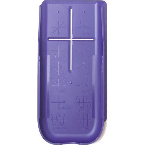 EZ Graphing Purple Hard Slide Cover for TI 84 Plus, TI 84 Plus C Silver Edition (not for TI 84 Plus CE)