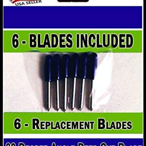 6 Pack Made in USA Deep Cut Point Explore Maker Replacement Blades for Cutting Machines Compatible with Bridge Cricut Air Expression 2 Explore one Maker 1 2 3