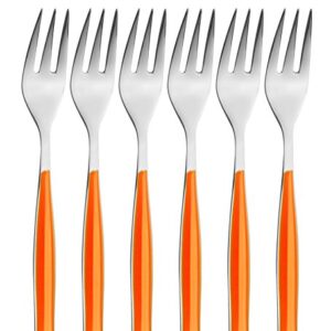 BUGATTI - Flatware set 6 pcs. Dessert fork"Glamour" ORANGE