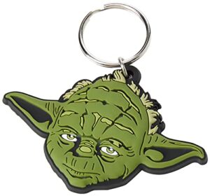 star wars, rk38345c, yoda rubber keychain, multi-color, 4.5 x 6cm