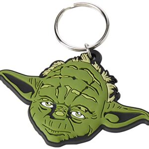 STAR WARS, RK38345C, Yoda Rubber Keychain, Multi-Color, 4.5 x 6cm