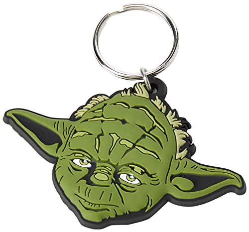 STAR WARS, RK38345C, Yoda Rubber Keychain, Multi-Color, 4.5 x 6cm