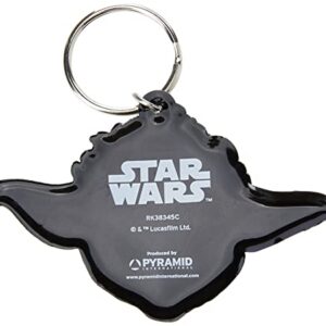 STAR WARS, RK38345C, Yoda Rubber Keychain, Multi-Color, 4.5 x 6cm