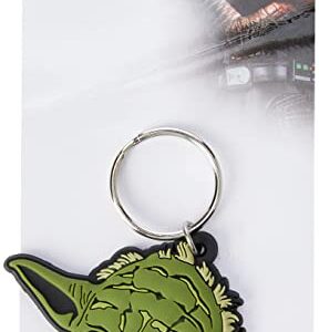 STAR WARS, RK38345C, Yoda Rubber Keychain, Multi-Color, 4.5 x 6cm