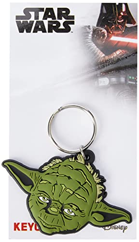 STAR WARS, RK38345C, Yoda Rubber Keychain, Multi-Color, 4.5 x 6cm