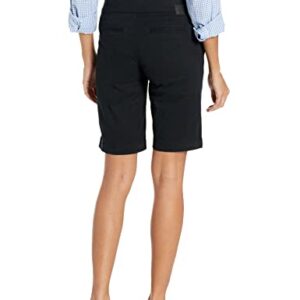 JAG Jeans Women's Ainsley Pull-On Bermuda Short, Black Twill, 12