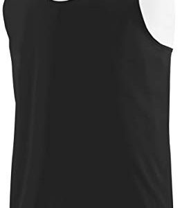 Augusta Sportswear mens Augusta Reversible Wicking Tank Sleeveless, Black/White, Large US