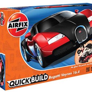 Airfix Quickbuild J6020 Quickbuild Bugatti 16 4 Veyron Black Red