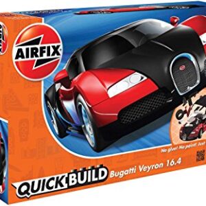 Airfix Quickbuild J6020 Quickbuild Bugatti 16 4 Veyron Black Red